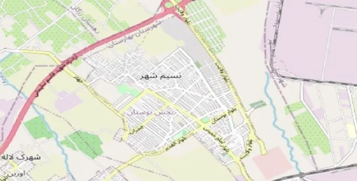 دانلود نقشه نسیم شهر + pdf با کیفیت بالا